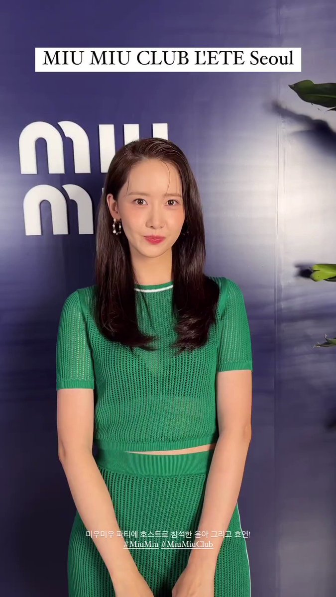 Mystarmyangel on Twitter: "230629 YoonA - Miu Miu Club L'Ete Collection hosted by YoonA Lim cr ...
