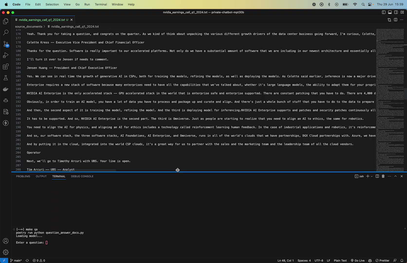 Mayo on Twitter: "How to Chat With Your Data in Private Without Internet (Using MPT-30B Open ...