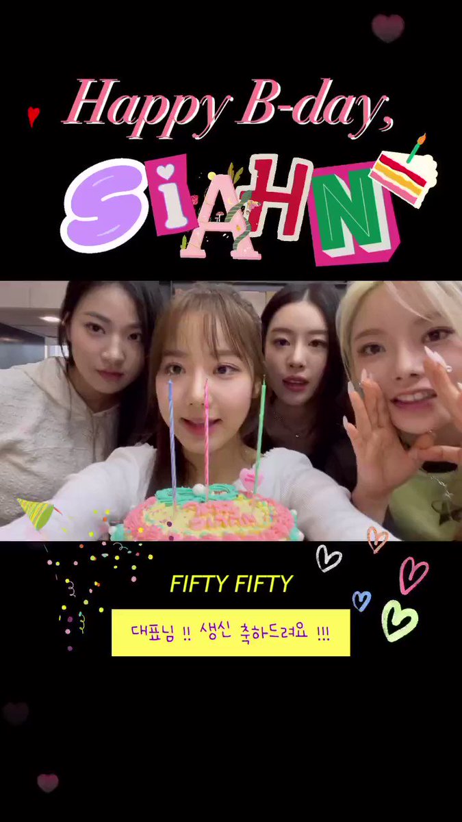 UPDATE FIFTY FIFTY ♥︎ - PARCERIAS ABERTAS on Twitter: "Siahn deu um bolo no aniversário de 100 ...