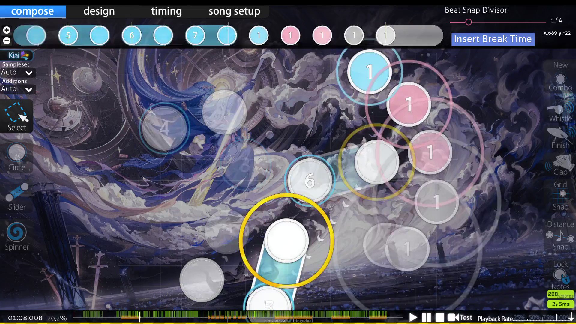 lulu | osu! mapping commissions open! on Twitter: "new map: Camellia - Tera I/O [7.42 ] @osu ...