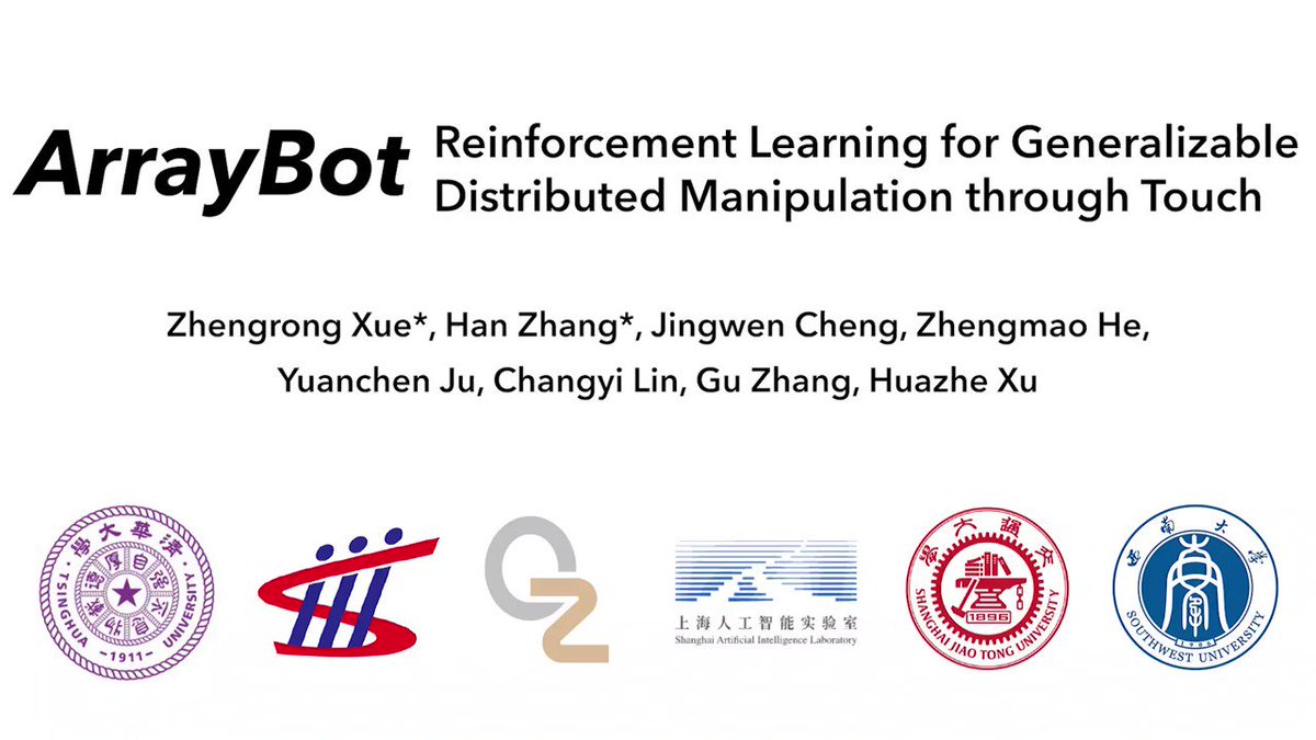 AK on Twitter: "ArrayBot: Reinforcement Learning for Generalizable Distributed Manipulation ...