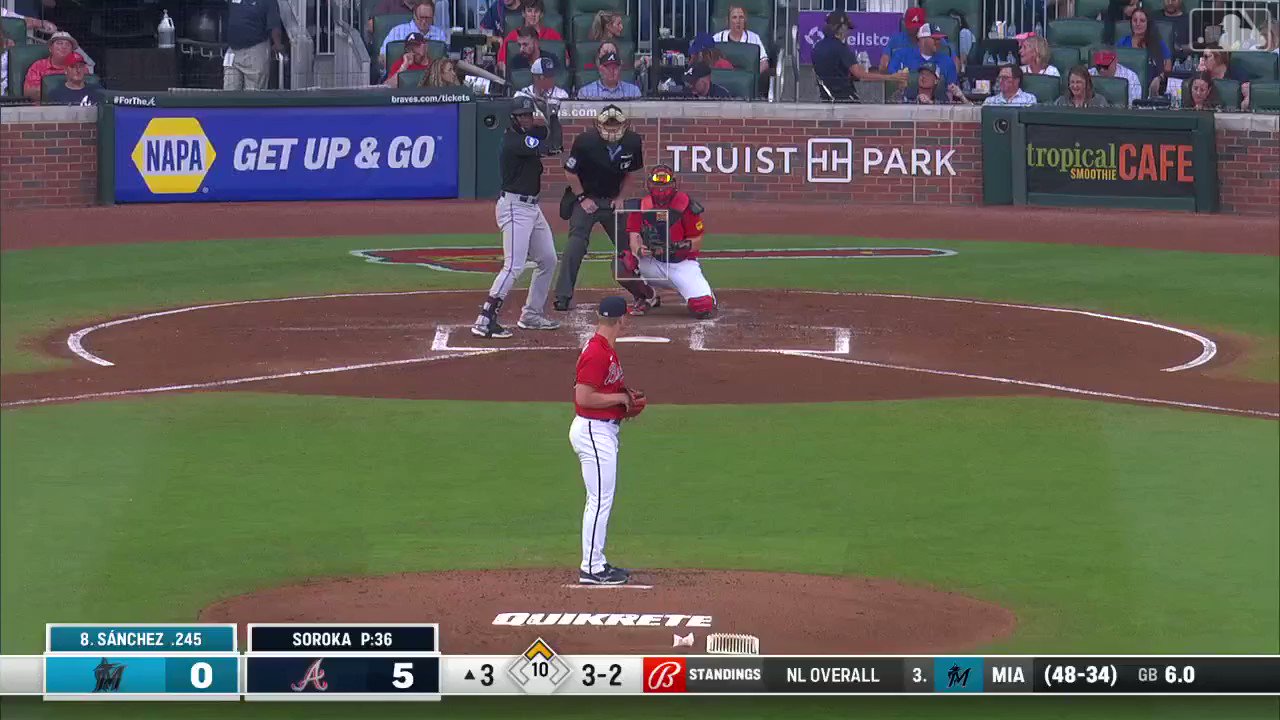 Marlins at Braves / Twitter