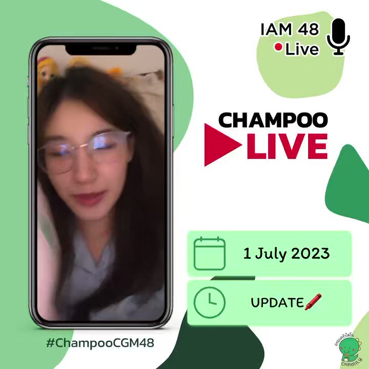 Chamily ครอบครัวไดโน #ChampooCGM48 on Twitter: "[ 01.07.2023 ] 𝗖𝗵𝗮𝗺𝗽𝗼𝗼𝗖𝗚𝗠𝟰𝟴 🔸iAM48 Application ...