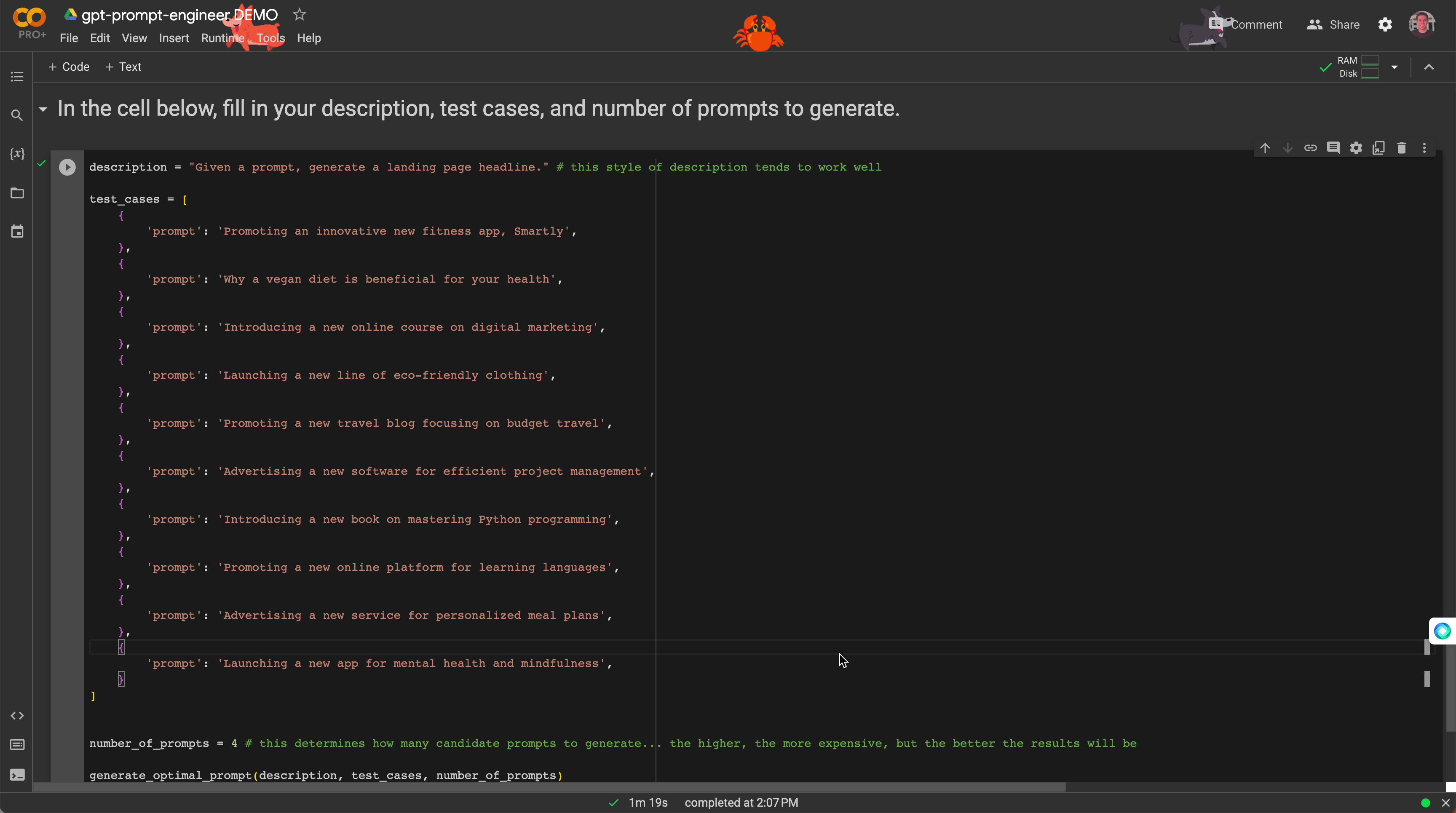 Matt Shumer on Twitter: "Realized I have an unreleased version of gpt-prompt-engineer that can ...
