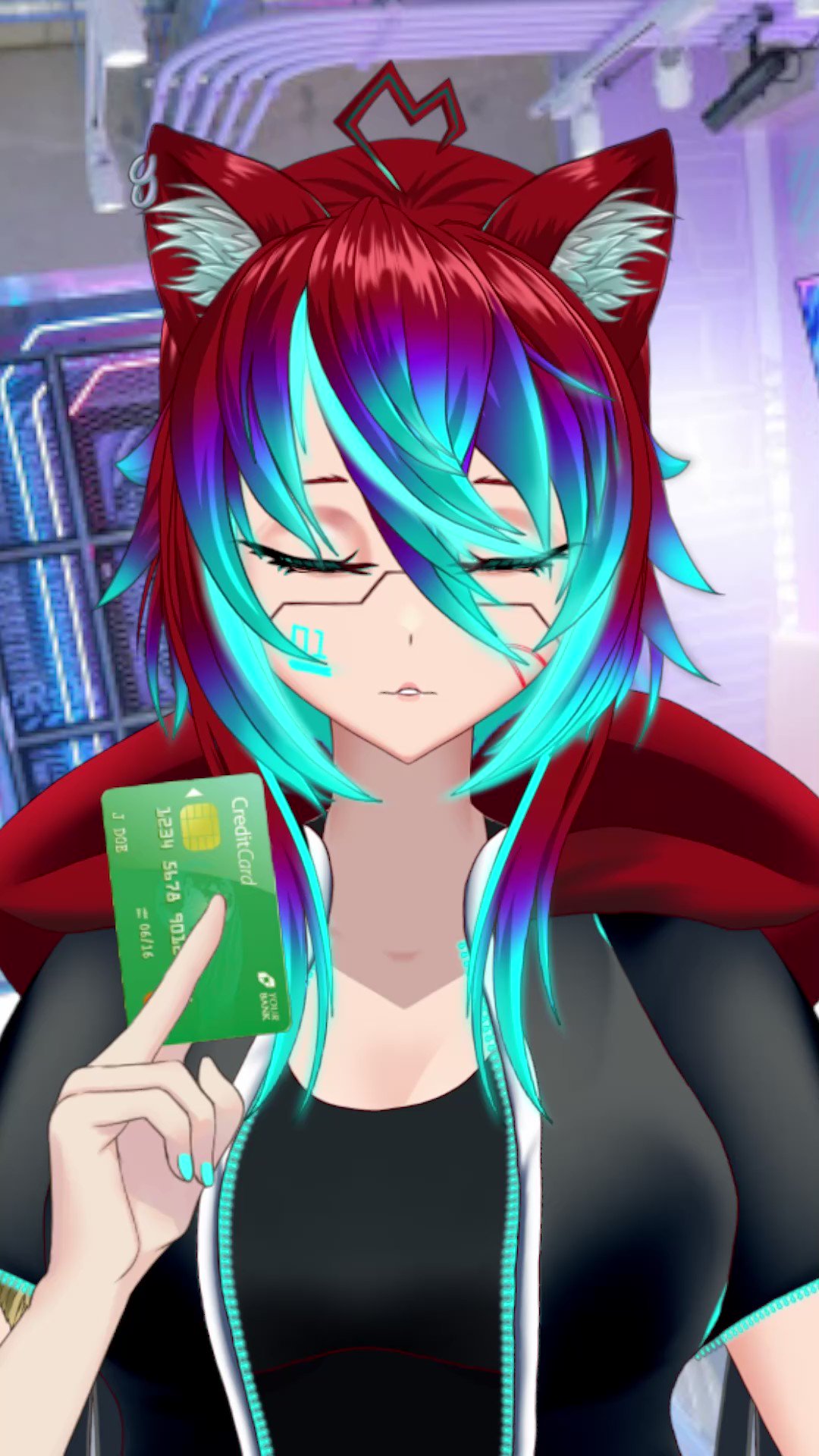 Yumi_Ai {N3KO Brigade Leader} on Twitter: "Nyahaha got your credit card~ ️ What are you gonna do ...