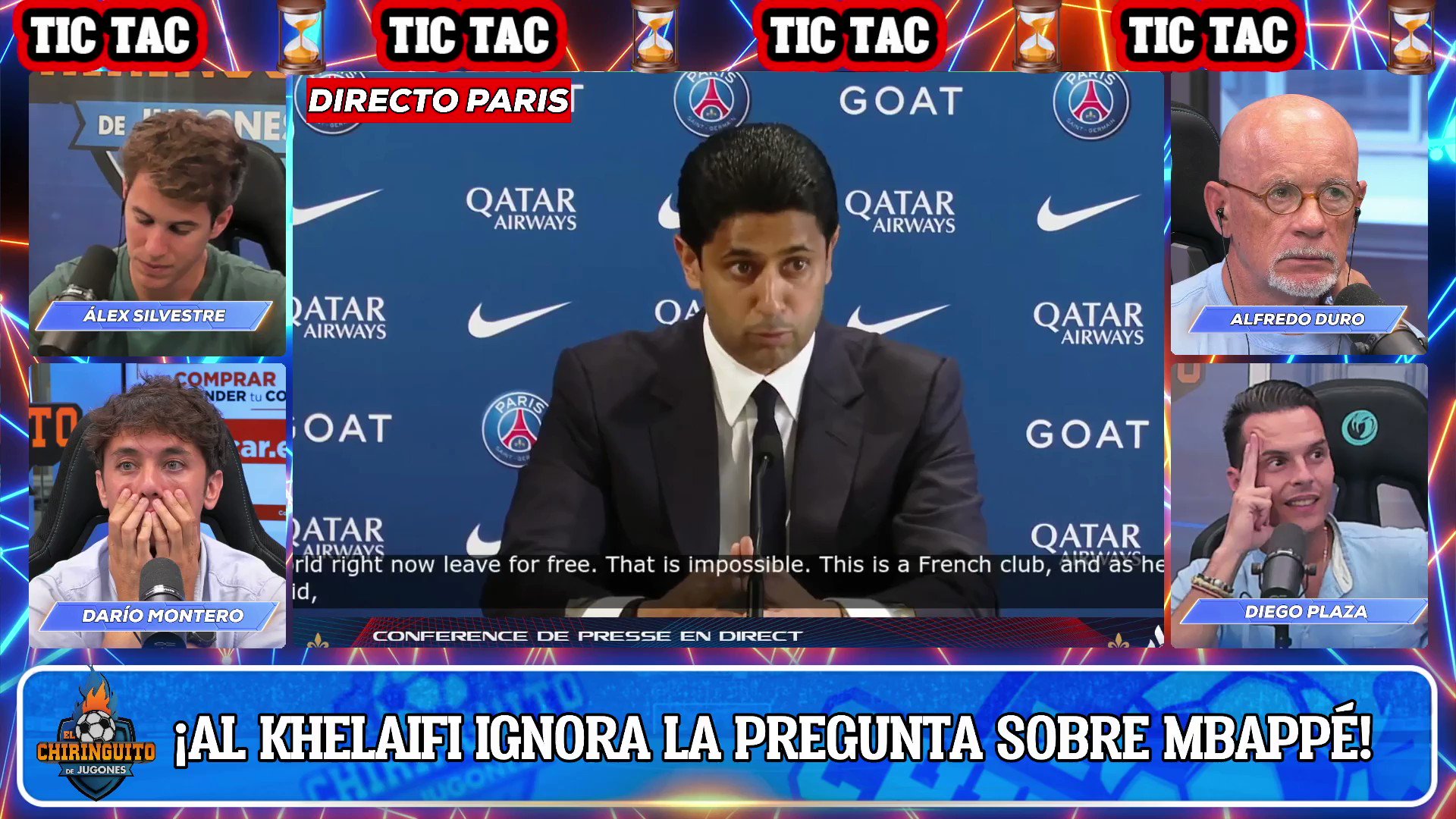 El Chiringuito TV on Twitter: "👏😂 ES PARA APLAUDIRTE, AL KHELAIFI. 🤦‍♂️😅 La reacción de ...