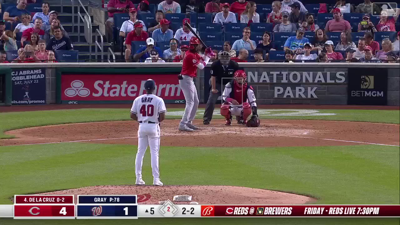 MLB Pipeline on Twitter: "ELLY DE LA CRUZ INTO ORBIT 😲 455 ft. from the top-ranked @Reds ...