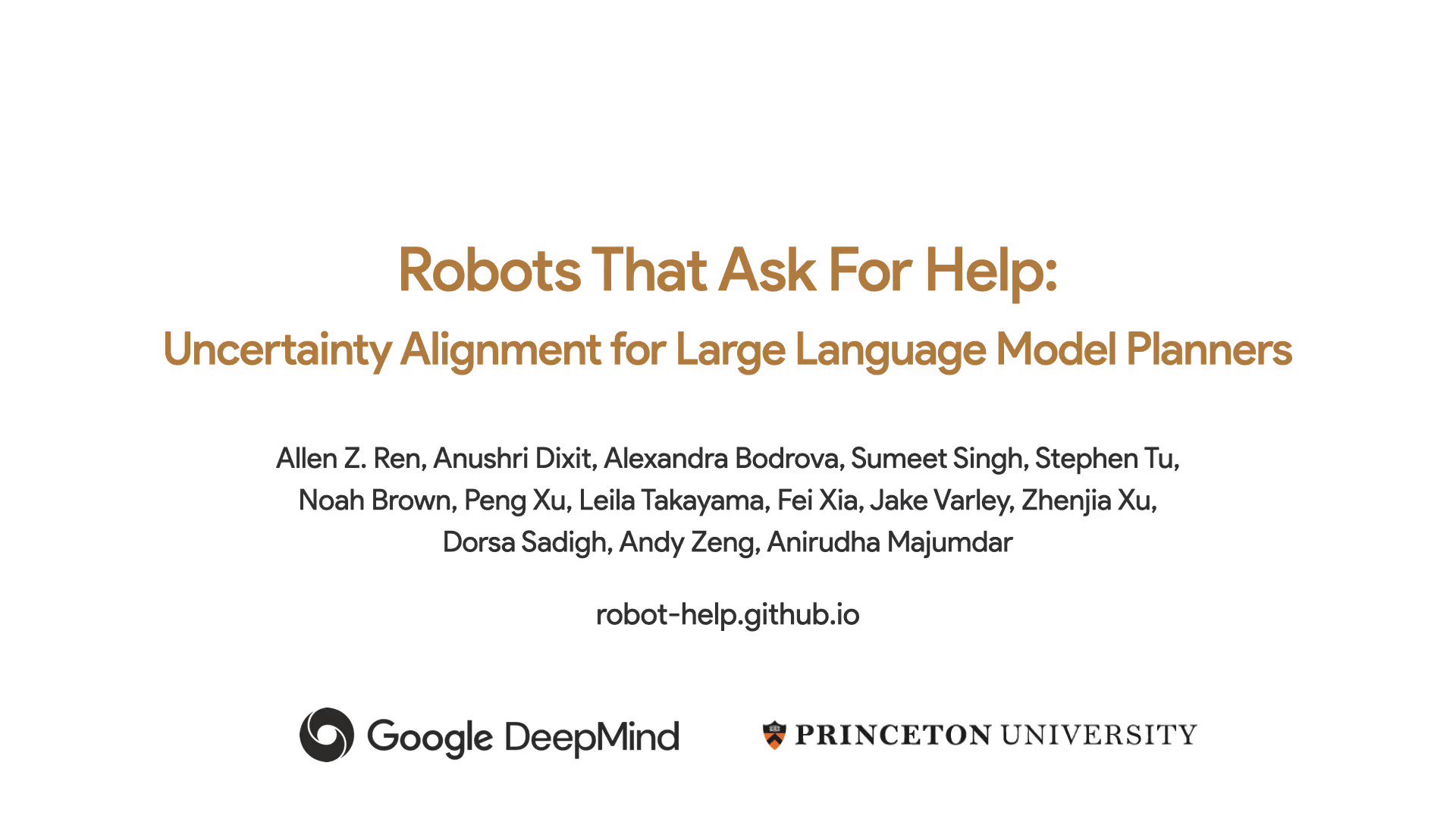 Allen Z. Ren on Twitter: "LLMs can generate plans and write robot code 📝 but they can also make ...