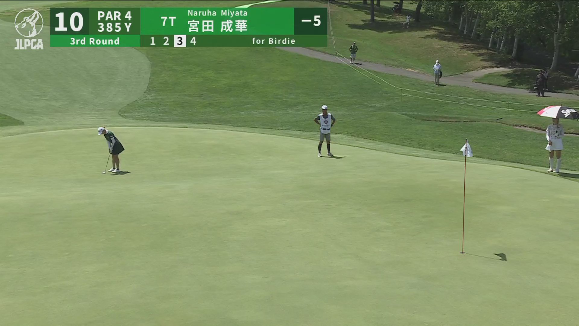 日本女子プロゴルフ協会(JLPGA) on Twitter: "#ミネベアミツミレディス 🏆｜#Round3 この距離を...‼️ 10番で #宮田成華 がロングパットを沈め、今日2つ目の ...