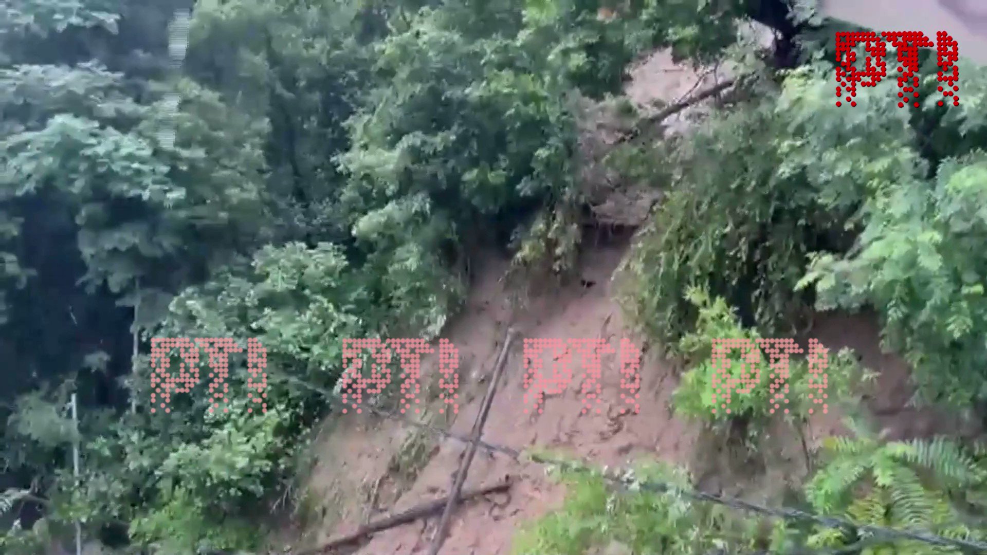 Press Trust of India on Twitter: "VIDEO | A woman died after her house collapsed in landslide ...