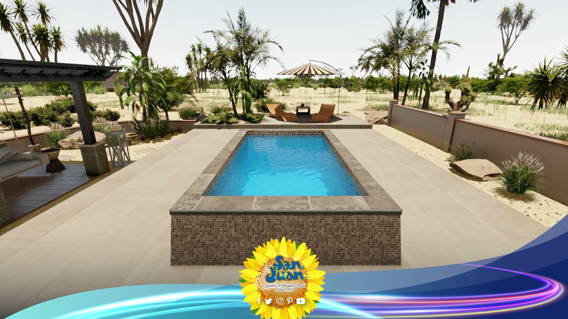 San Juan Pools on Twitter: "Dive into your #StaycationThisSummer with the modern Sedona ...