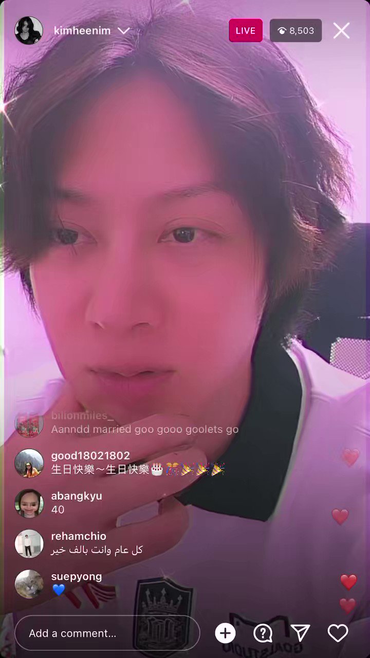 ᴍɪɴ ♡ HC 🍒 on Twitter: "precious kim heechul do ig live 20 mins before his birthday 🥺🩵 #희철이_생일도 ...
