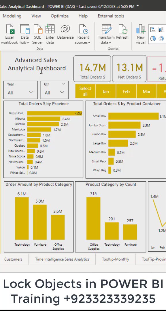Excel Basement on Twitter: "Lock Objects in POWER BI Desktop #POWERBI Sometimes, by mistake when ...