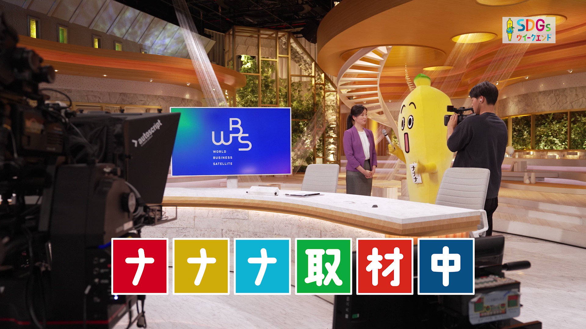 テレビ東京 SDGsウイークエンド on Twitter: "／ ナナナが #大江麻里子 キャスター #田中瞳 アナウンサー を取材 \ 本日から16日まで、放送される #SDGs ...