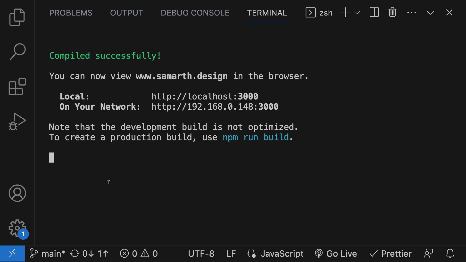 Samarth Jajodia on Twitter: "My portfolio website is live 🔴 Tune in to https://t.co/rFBvXxSXlB 🥂 ...