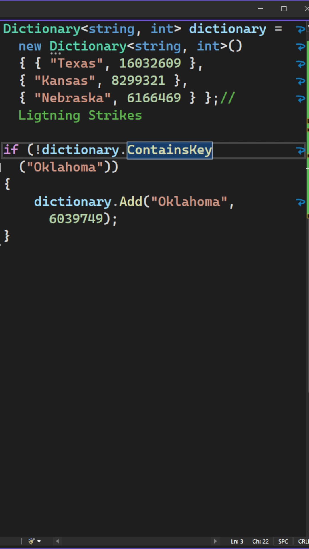 Puzzled By C# on Twitter: "C# Dictionary lookups are the act of checking the dictionary keys ...