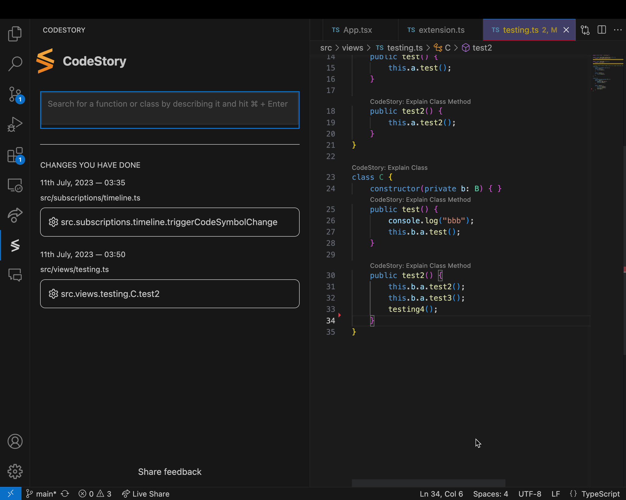 CodeStory.ai (YC S23) on Twitter: ""What was I doing?" Often times when making big changes, we ...