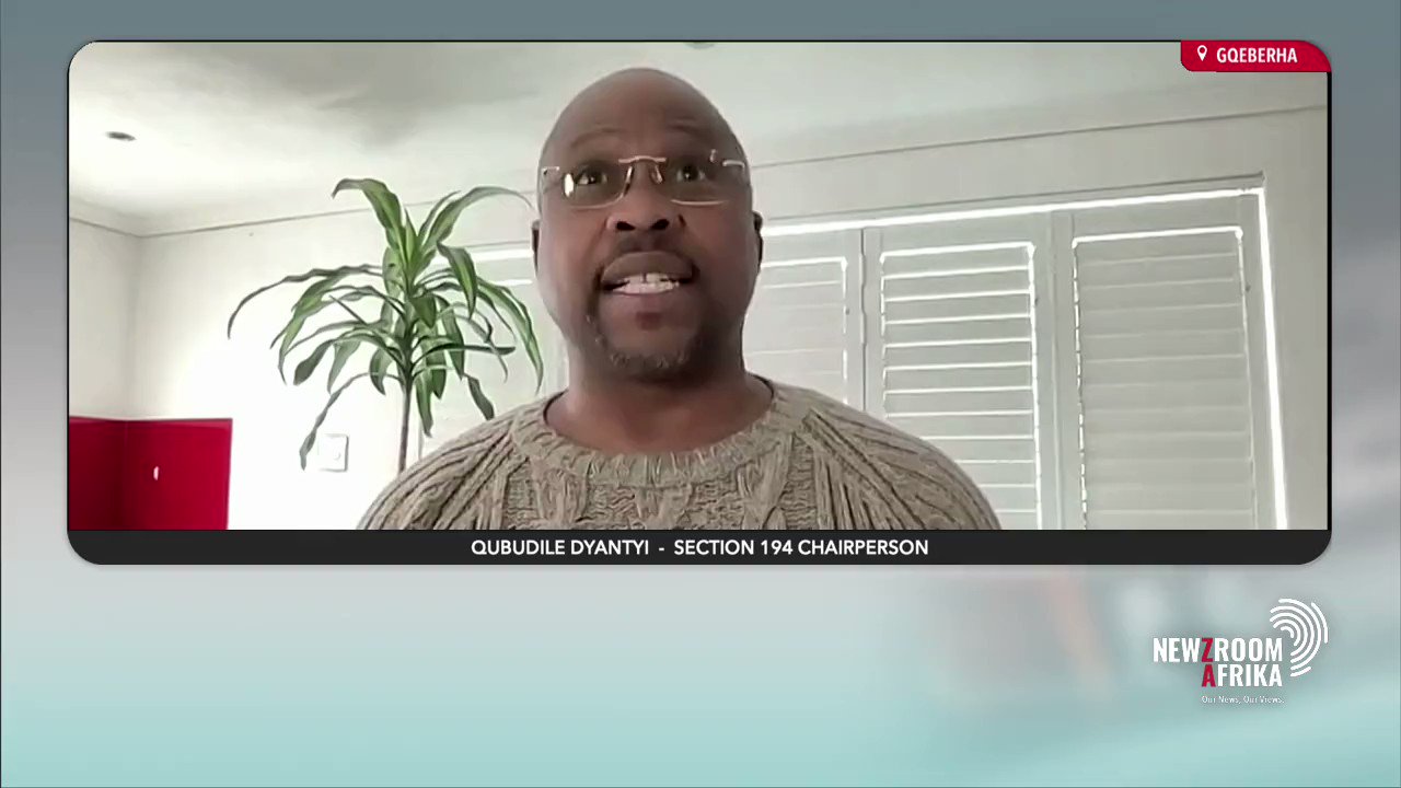 Newzroom Afrika on Twitter: "S194 Inquiry Chairperson Richard Dyantyi maintains that the probe ...