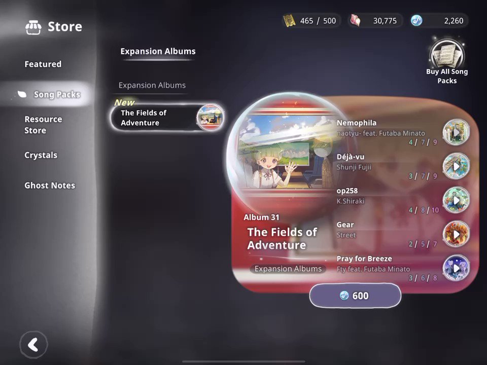 Rayark Gamers Connect on Twitter: "DEEMO II v3.1.0 New album 31 preview Nemophila / naotyu- feat ...