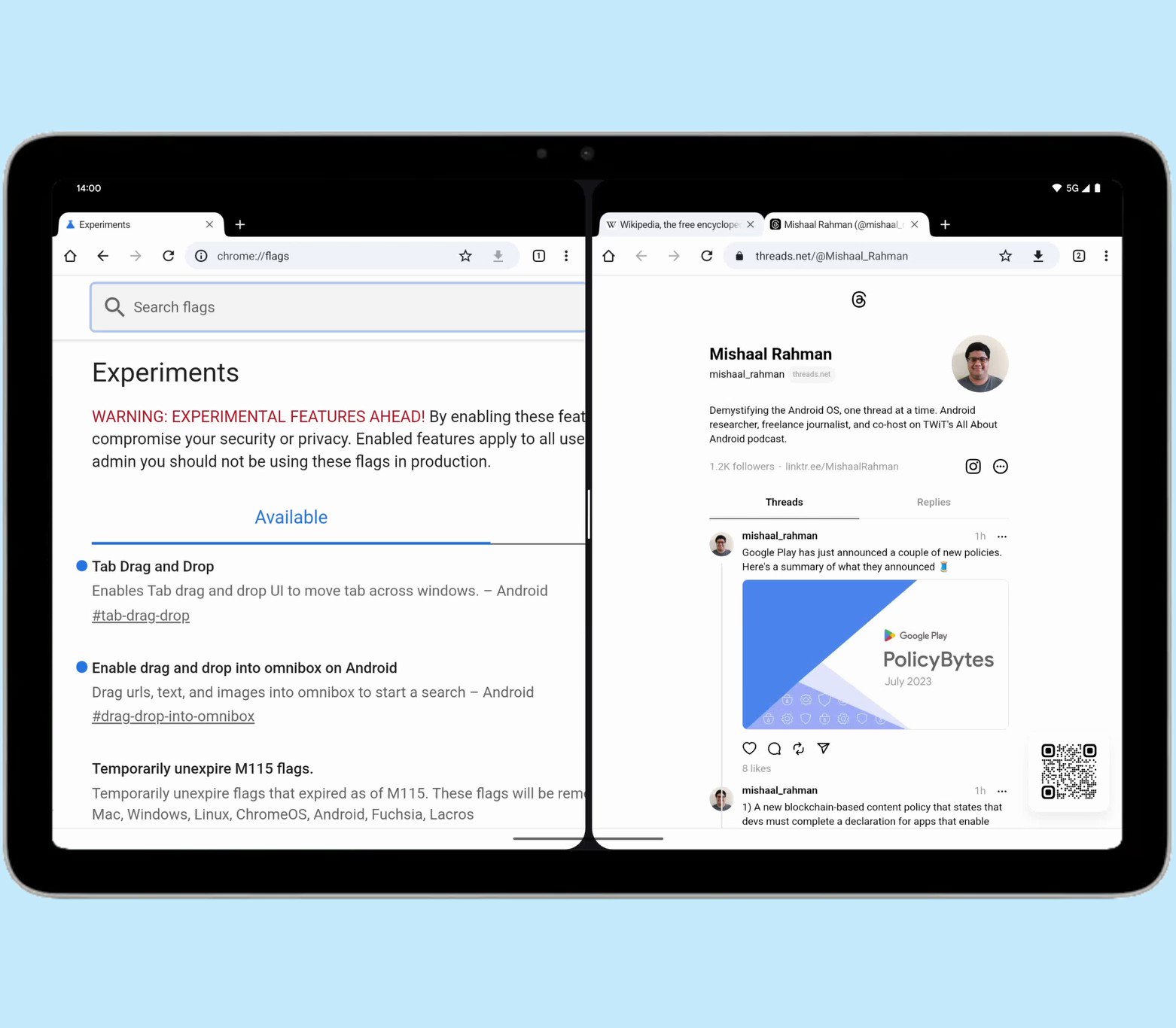 Mishaal Rahman on Twitter: "Google Chrome is improving how drag-and-drop works on Android. Soon ...