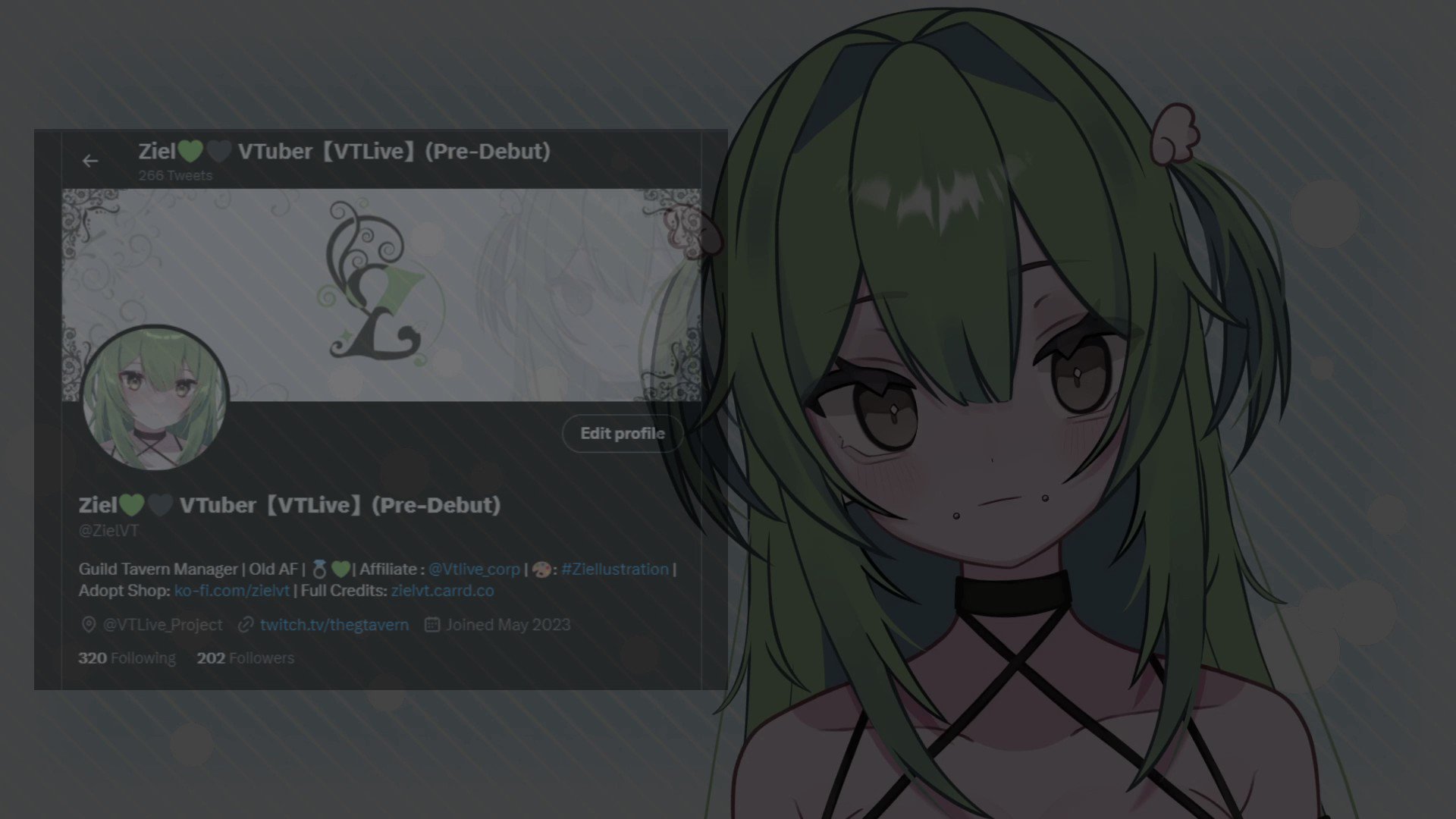 Ziel💚🖤 VTuber【VTLive】(Pre-Debut) (@ZielVT) / Twitter