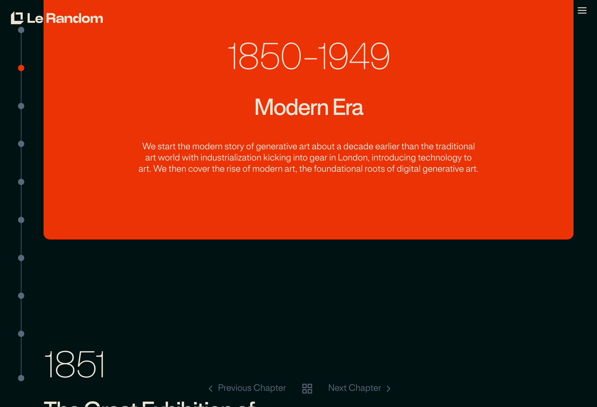 Le Random on Twitter: "─ㅇ─ "Generative Art Timeline: Chapter 2" by @MonkAntony_tez The Modern ...