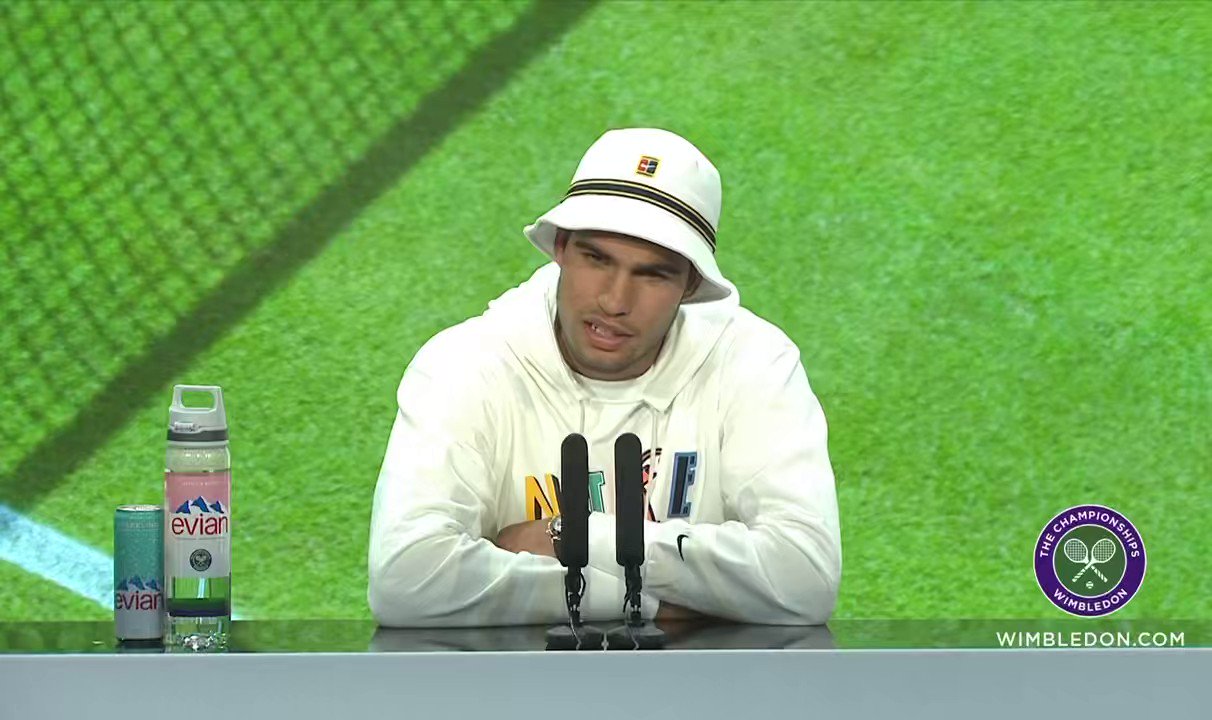 TennisONE App on Twitter: "“The pressure to play at your best above 3 hours.” Carlos Alcaraz ...