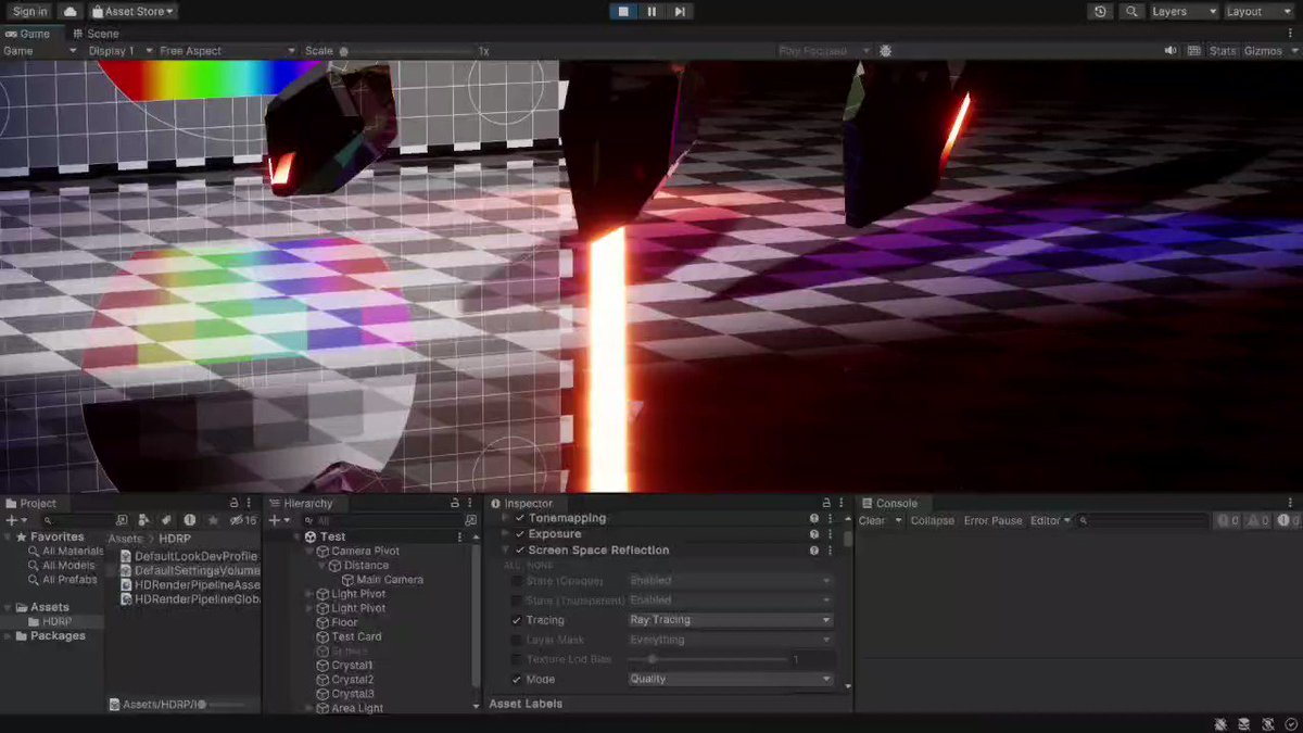 Keijiro Takahashi on Twitter: "I forgot to enable recursive rendering on the floor. Fixed."