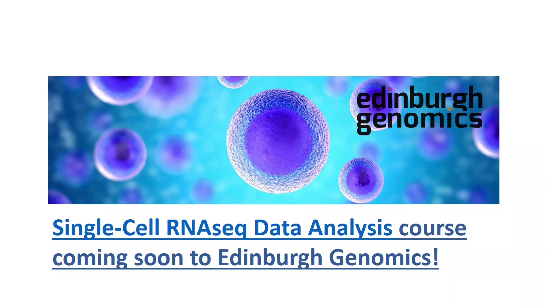 Edinburgh Genomics on Twitter: "Single cell RNA-Seq offers many advantages over RNA-Seq, but the ...