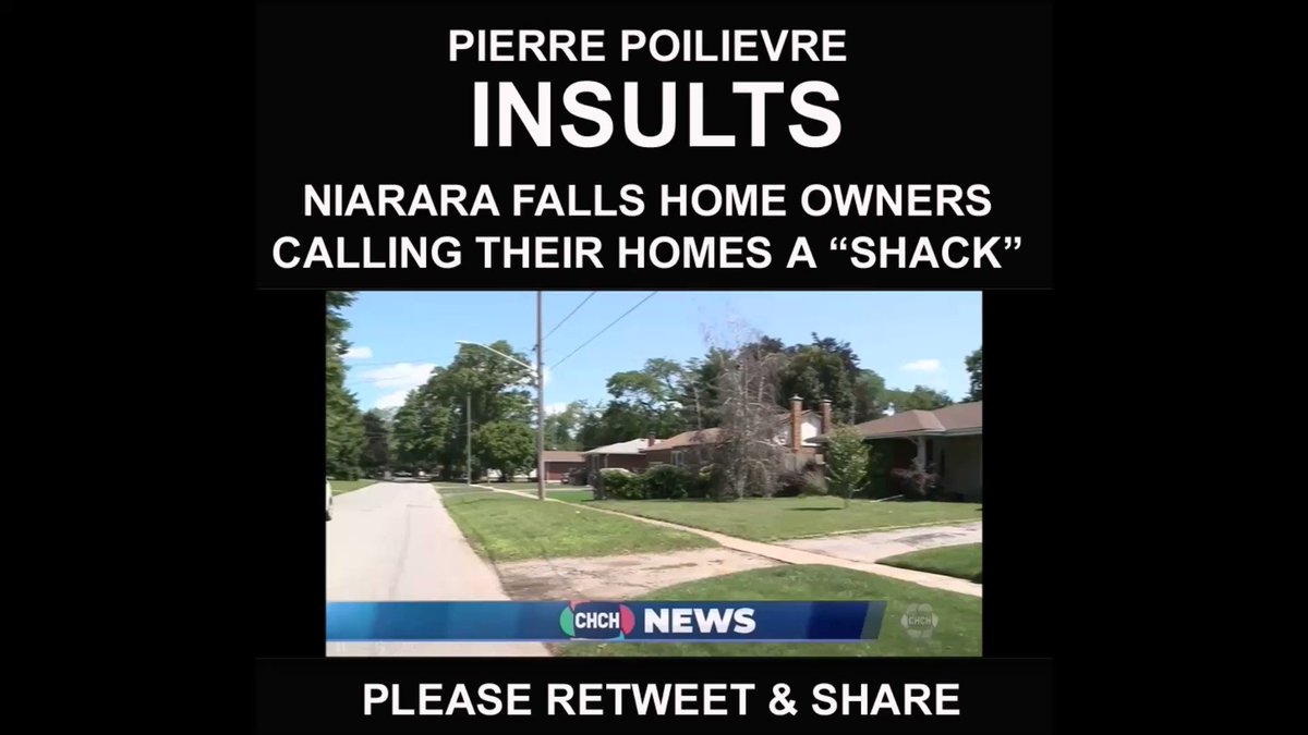 Gt Lem 林 家 聰 On Twitter Pierre Poilievre Insults Niagara Falls Home Owners Calling Their 9392
