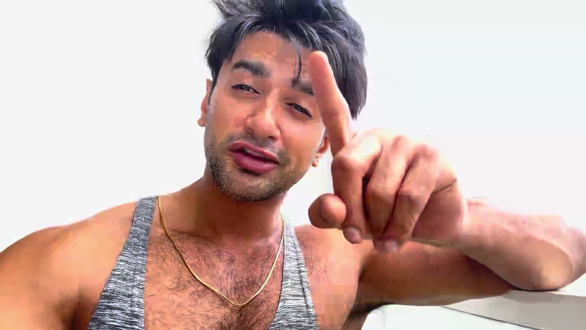 XXX300486 on Twitter: "🤤🫦Actor Nishant Singh Malkani sexy hunk at his home, buff muscle💪hairy ...