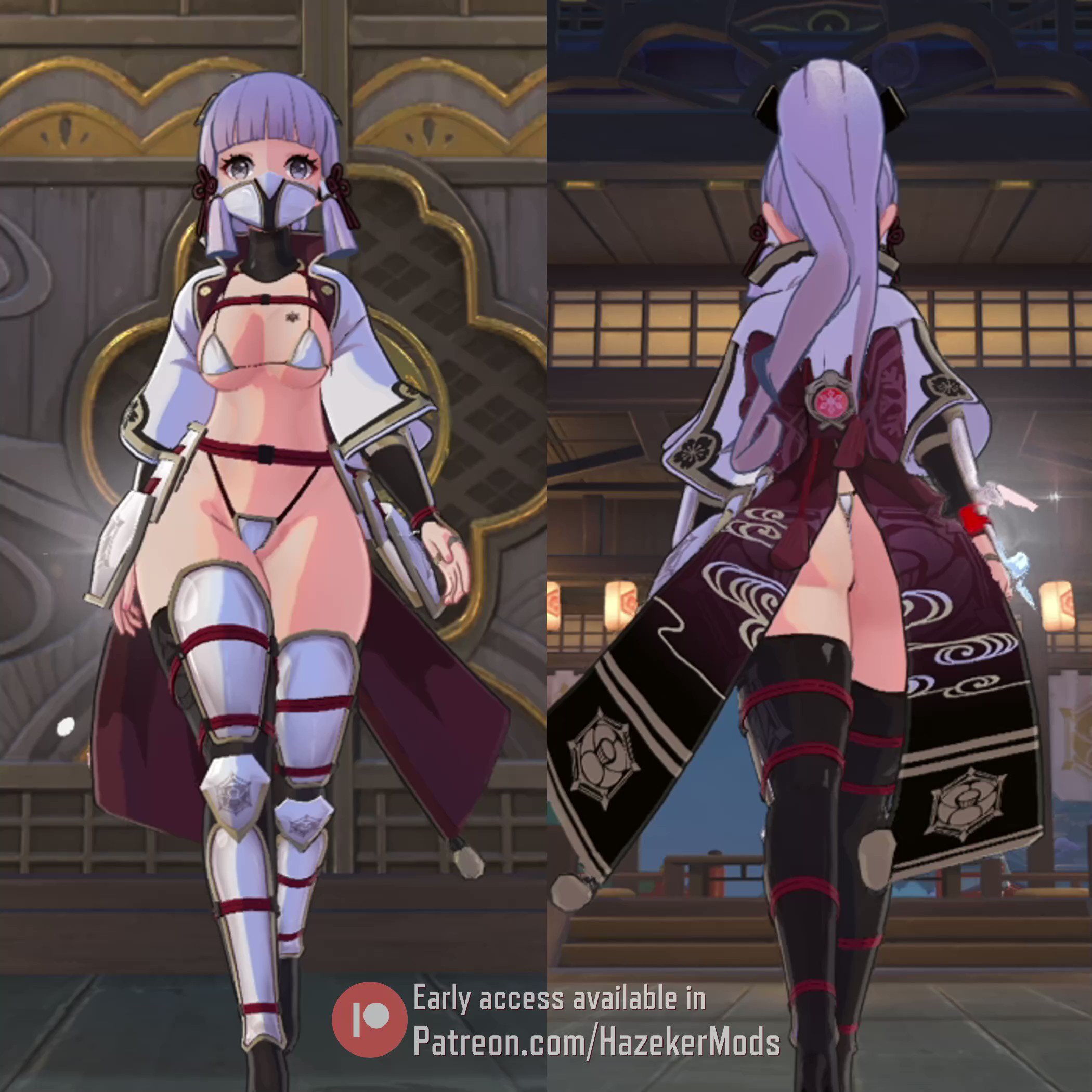 | Hazeker | 🇨🇴 | on Twitter: "Armored Bikini Ayaka 🤍 This is part of my collab with ...