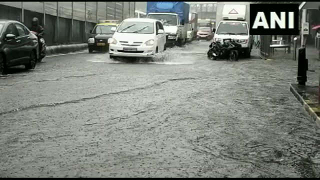 ANI on Twitter: "#WATCH | Maharashtra: Waterlogging in various parts of Mumbai due to rainfall ...