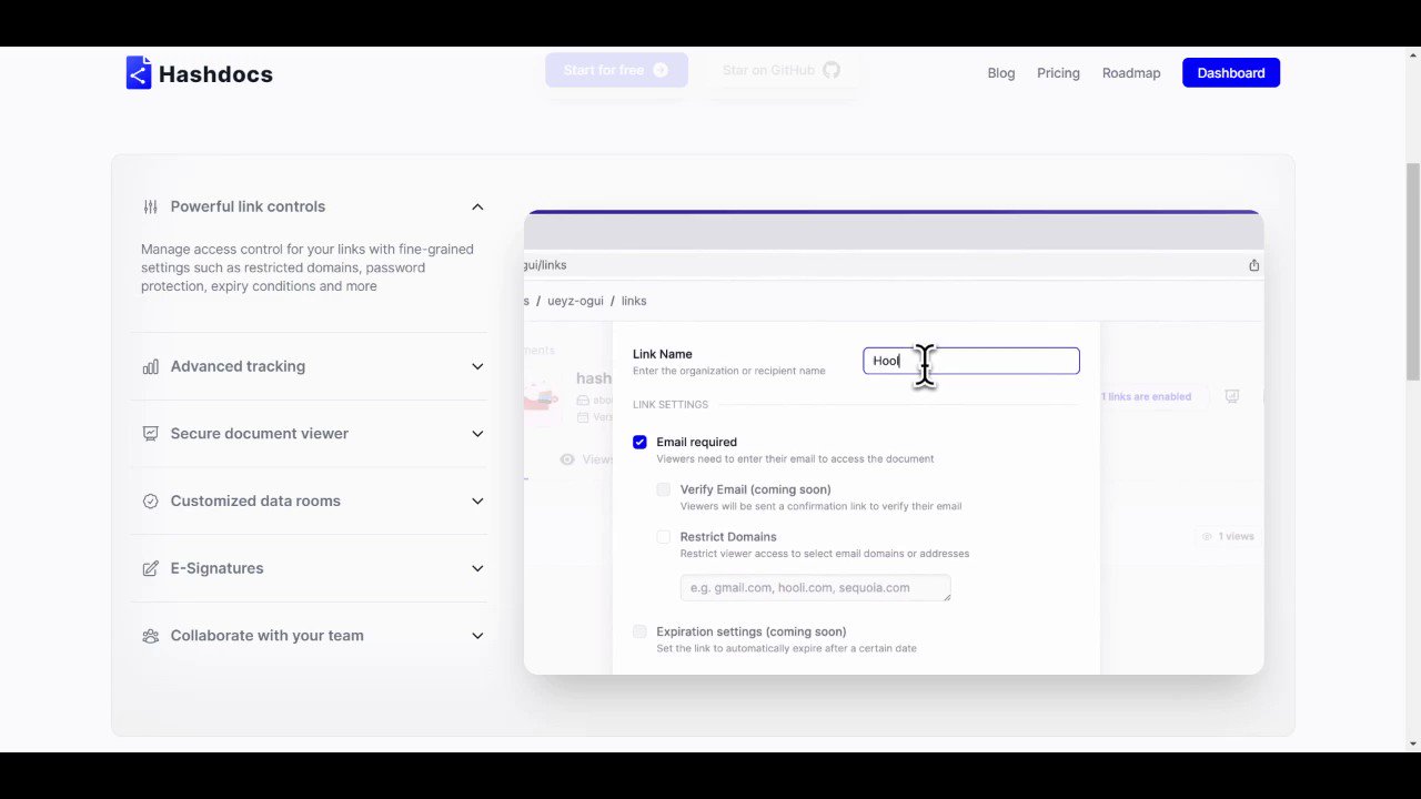 Farhan H on Twitter: "1. HashDocs By: @rbkayz Docsend alternative equipped with advanced ...