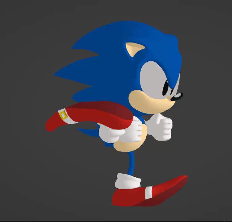 Classic Sonic Running
