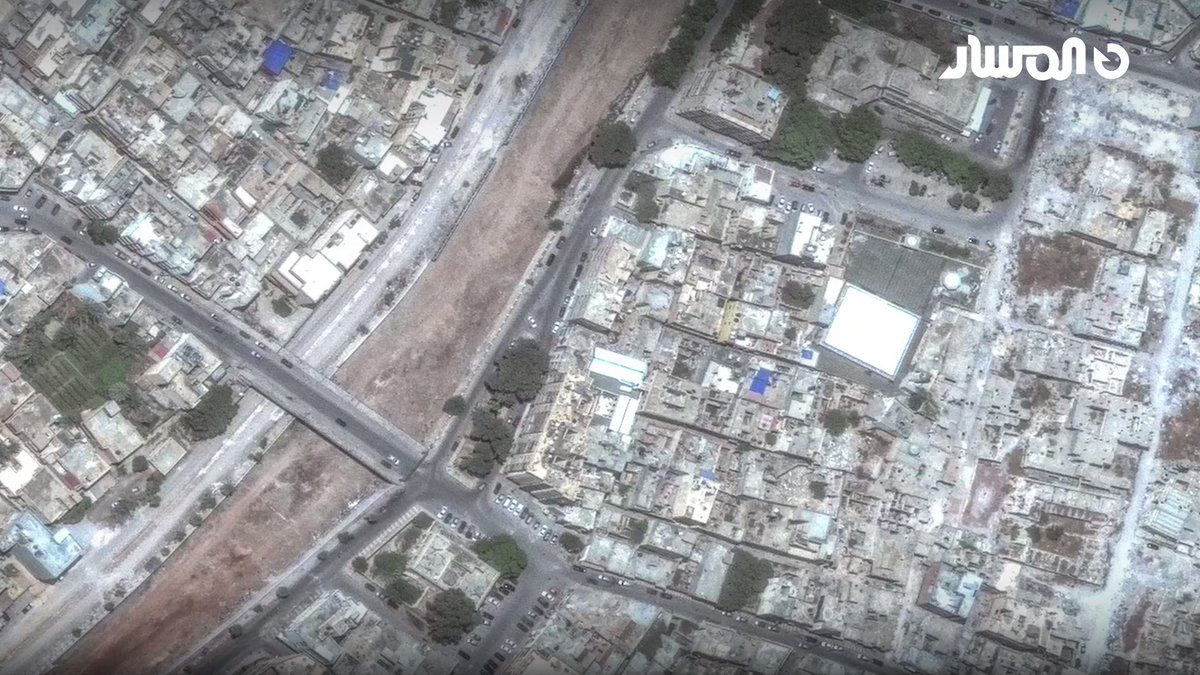 تلفزيون المسار صور مرعبة بالأقمار الصناعية توضح حجم الدمار في مدينة درنة