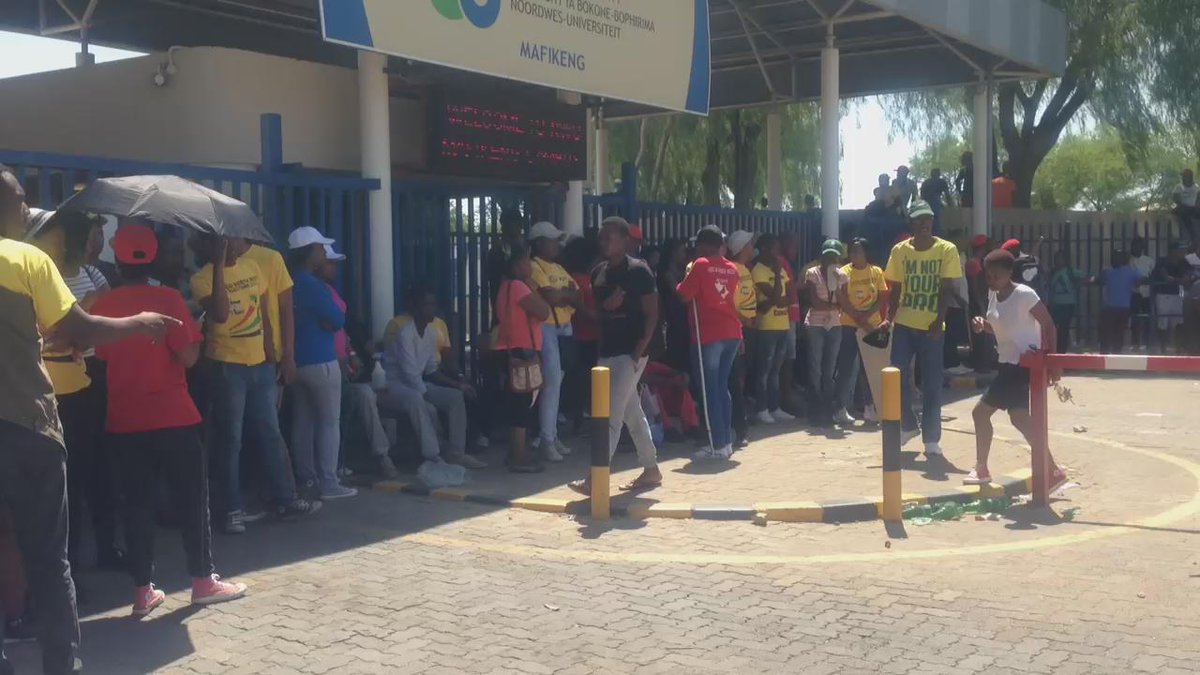 Feesmustfall Video Scene From Nwu Mafikeng Campus Ml Ewn Reporter