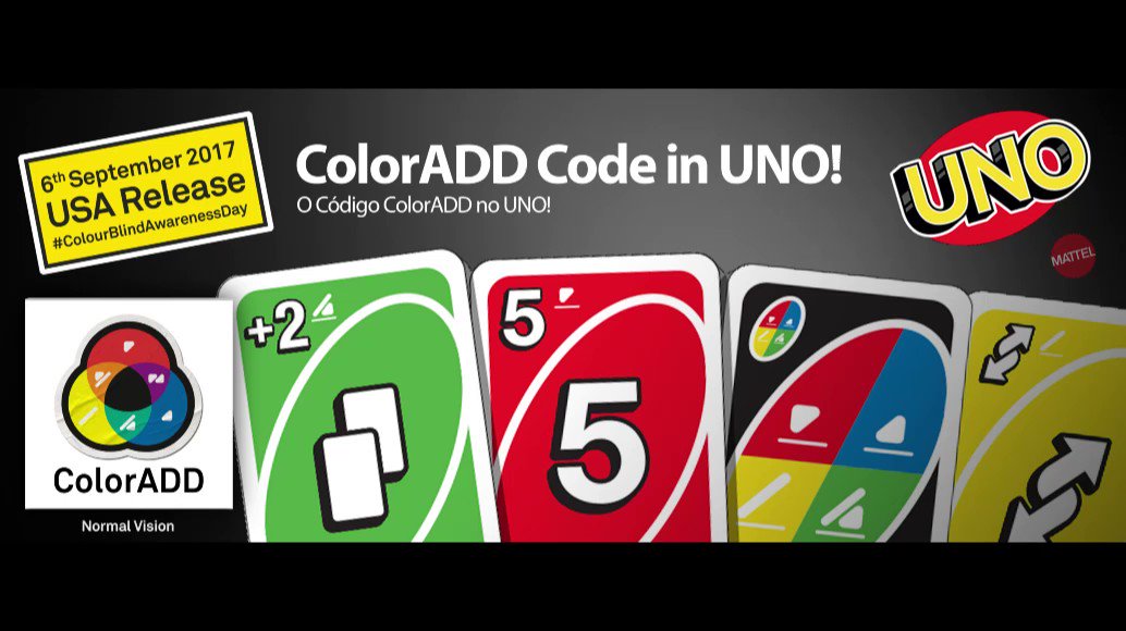 ColorADD Official on Twitter: "ColorADD now in UNO!!! #uno #coloradd # ...