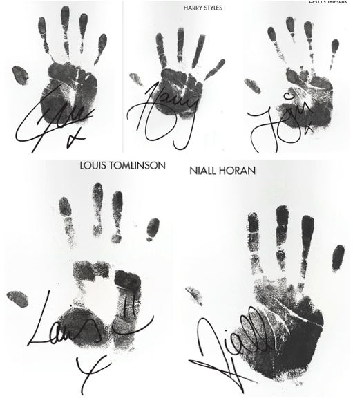 One Direction Signatures Png