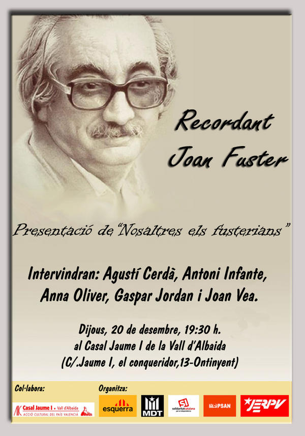 Any Joan Fuster - Actes i campanyes - Fòrums - Racó Català