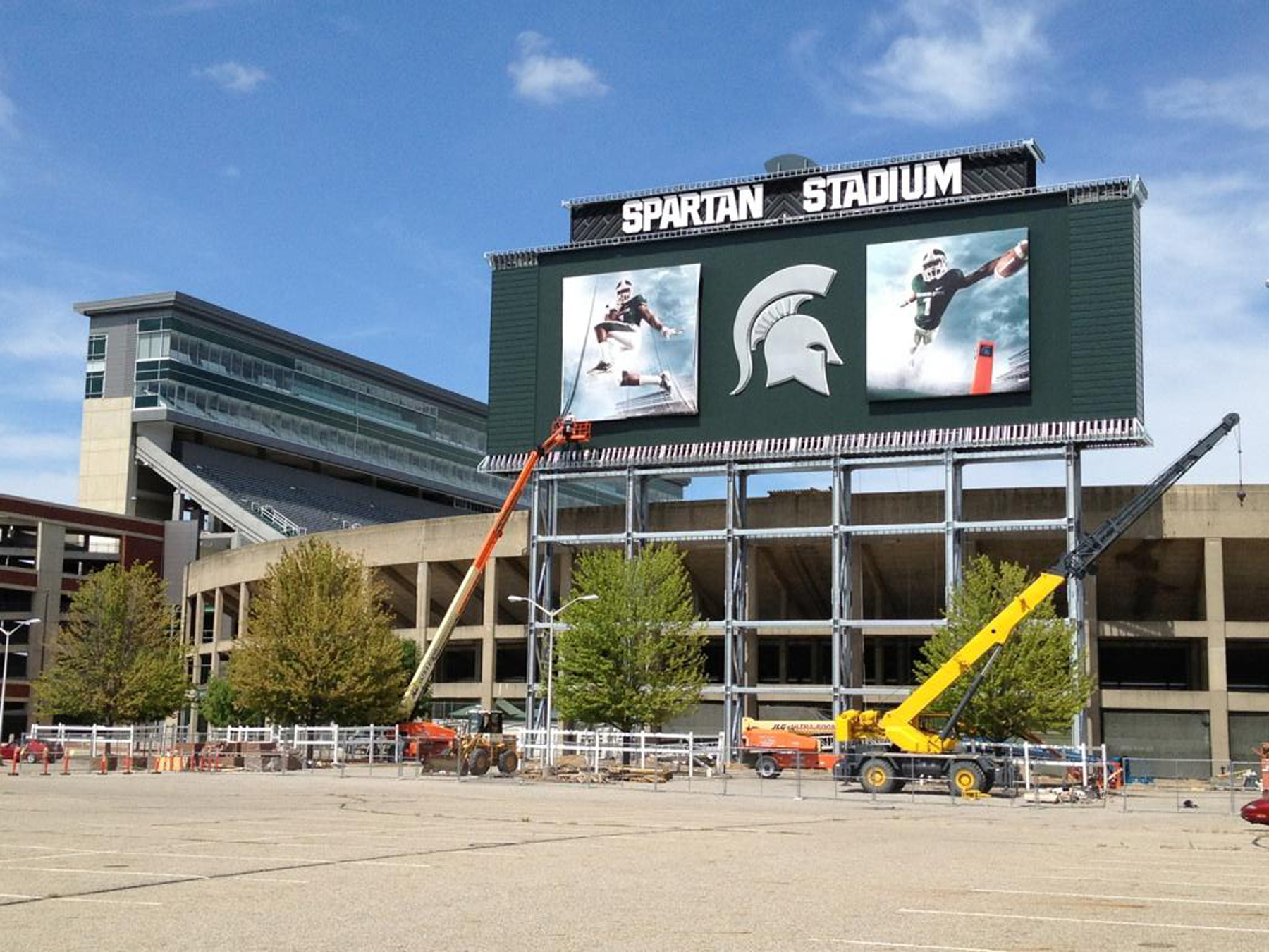Michigan State Football Stadium Scoreboard