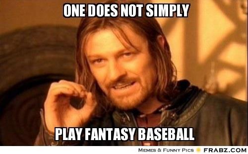 Funny Fantasy Baseball Memes