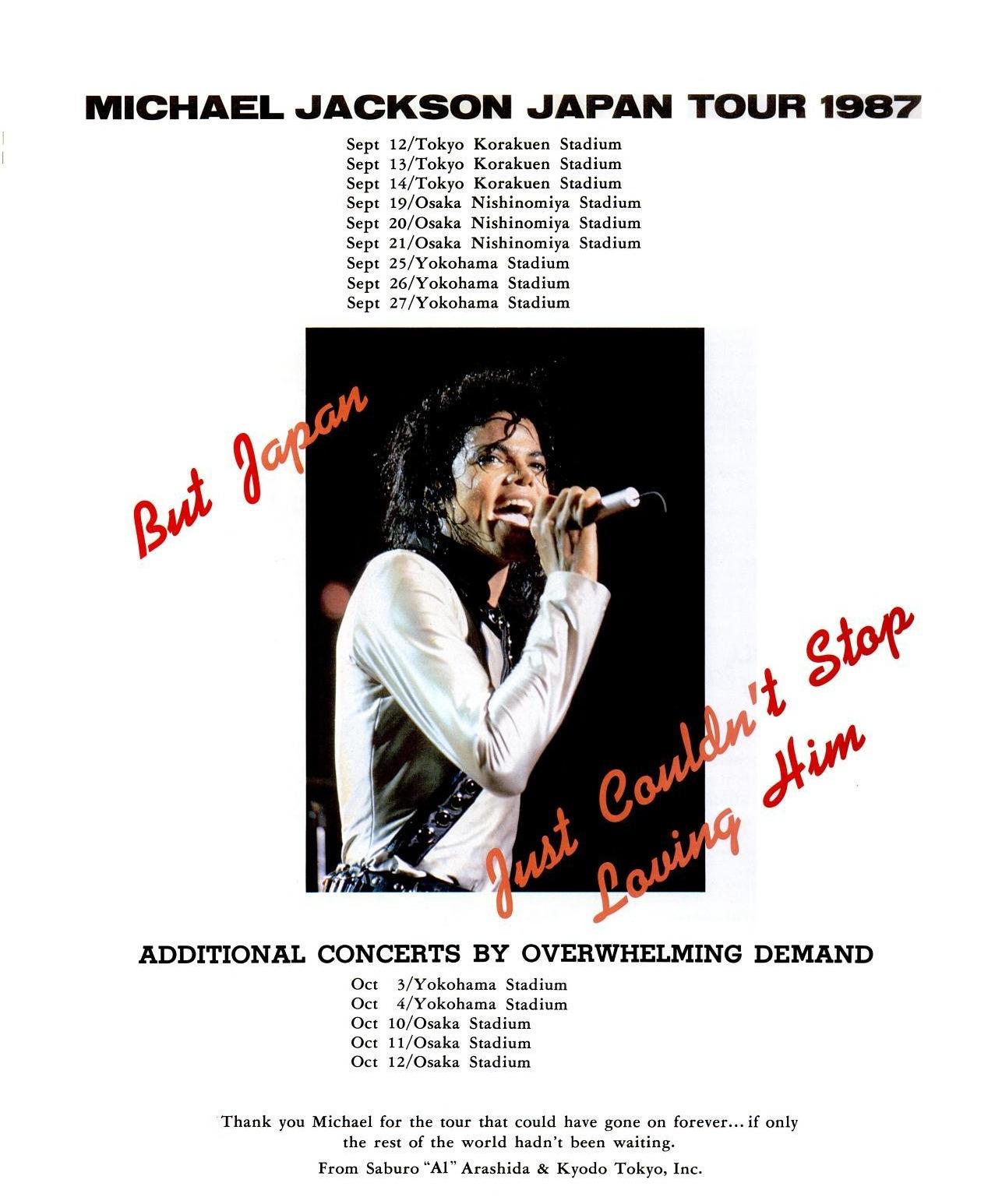 Michael Jackson Bad World Tour 1987
