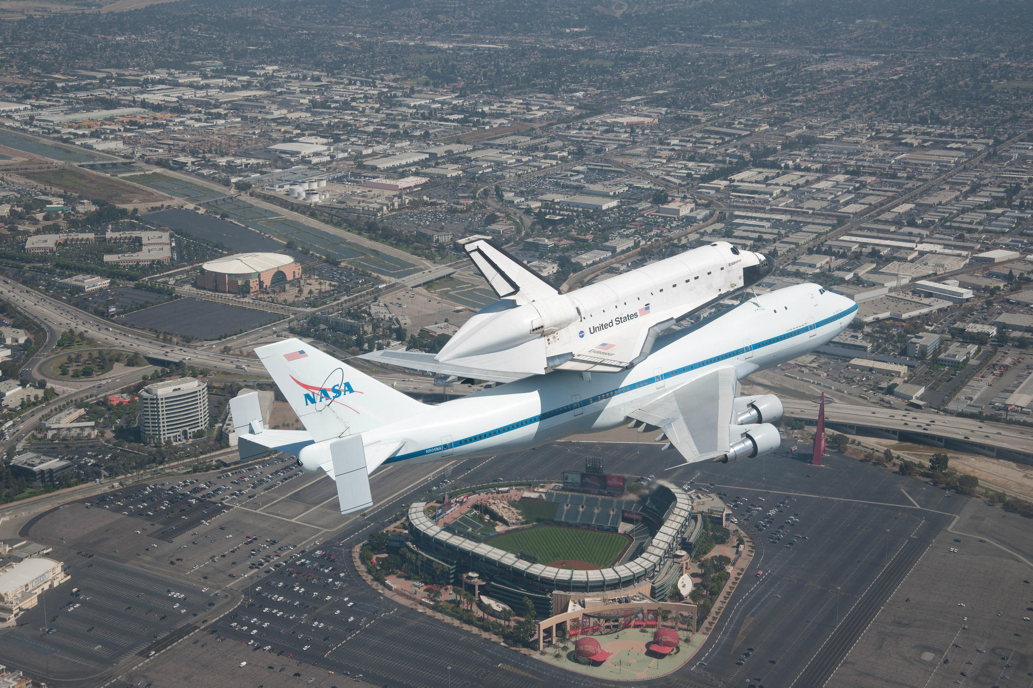 Space Shuttle Airial View
