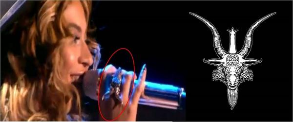 Beyonce Goat Head Ring