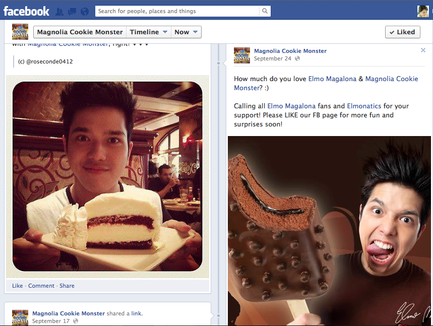 Cute Cookie Monster Facebook Cover