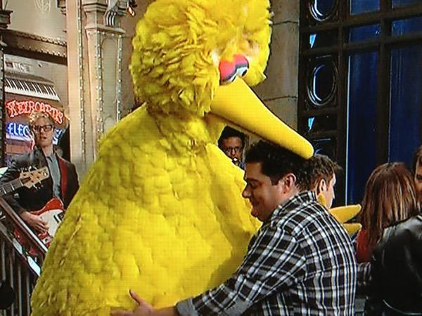 when the real Big Bird appeared on SNL, the audience went wild ...