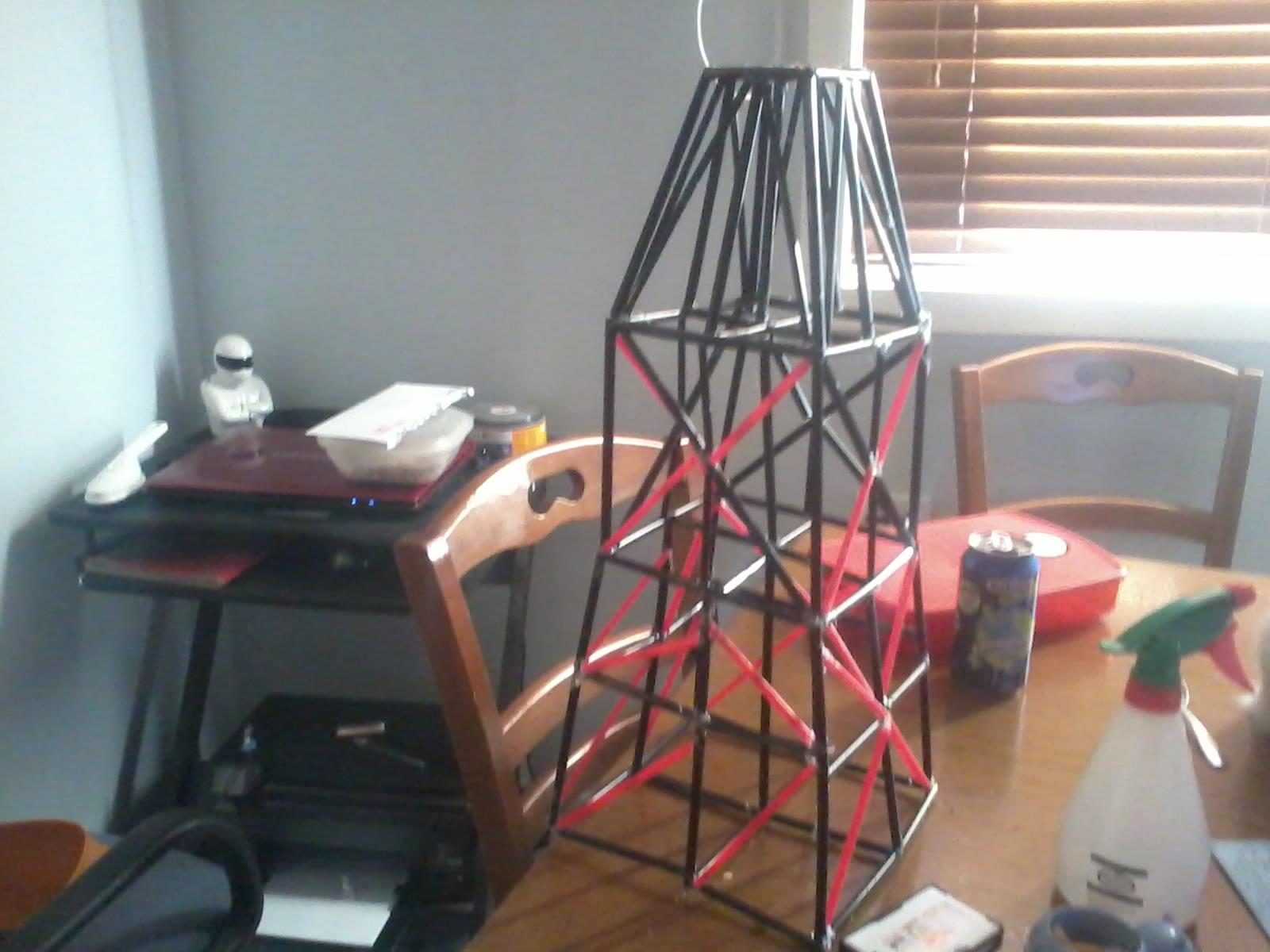 Tower Made Of Straws