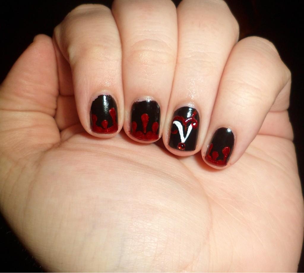 Vampire Diaries Nails