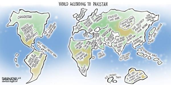 The world according to Pakistan : r/pakistan
